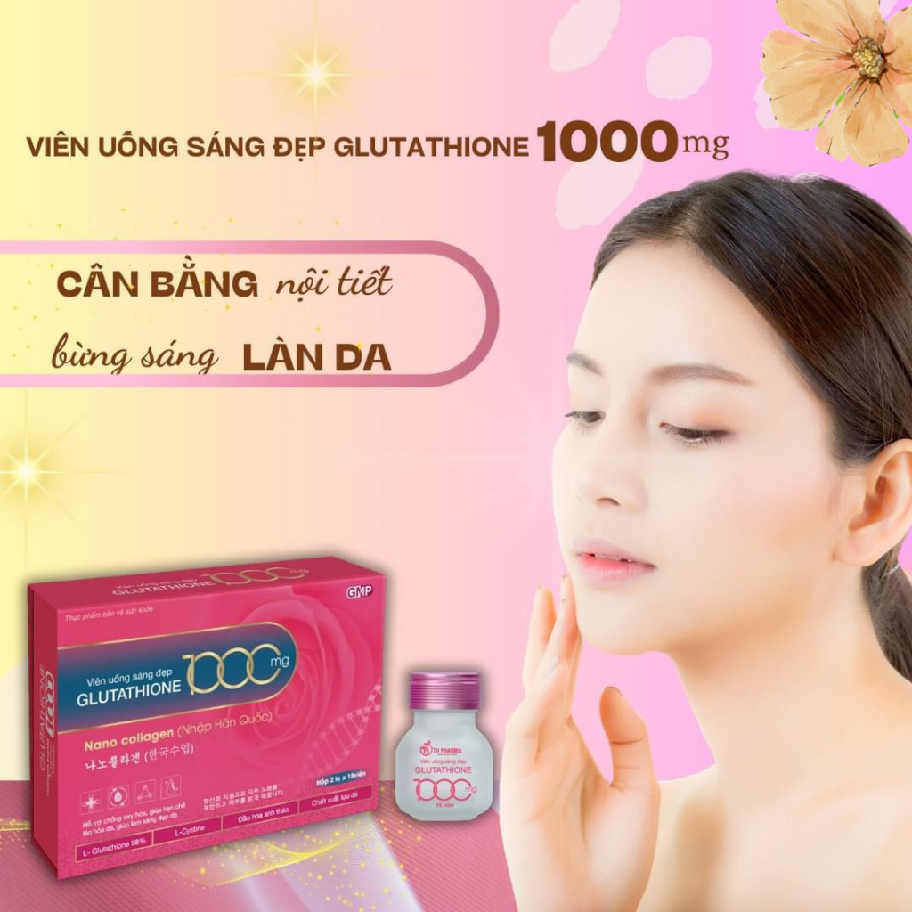 Beautiful Skin Oral Tablet, Hormonal Balance GLUTATHIONE 1000MG - Box ...