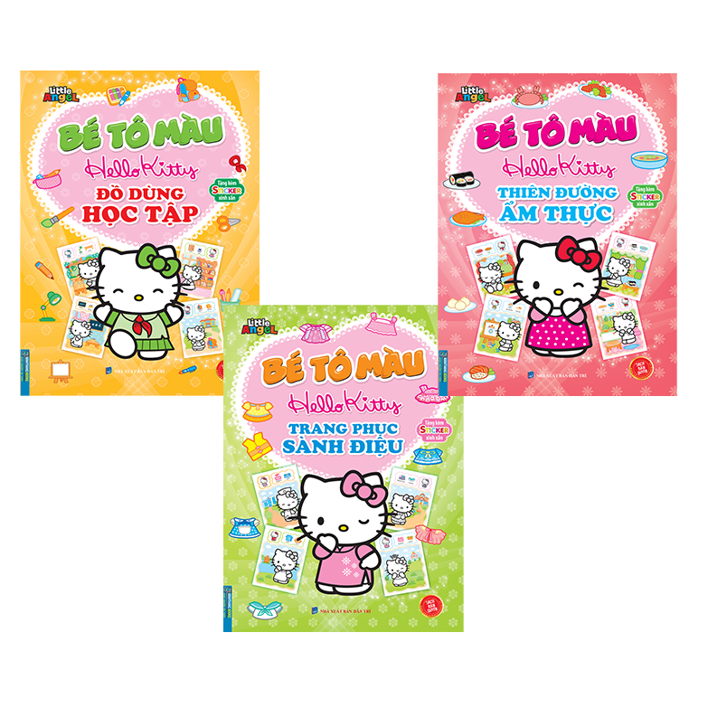 Books - 3c combo Hello kitty Coloring Baby - School Supplies, Stylish Costumes, Culinary ...