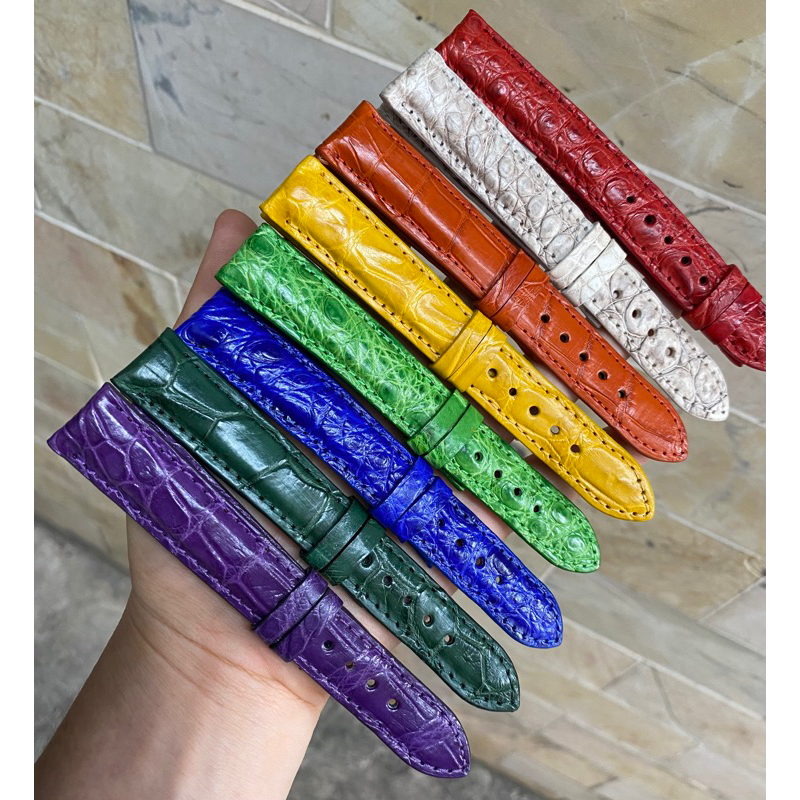 CROCODILE SKIN WATCH STRAP WOMEN'S Size Size 10> 20- CROCODILE GO VAP ...