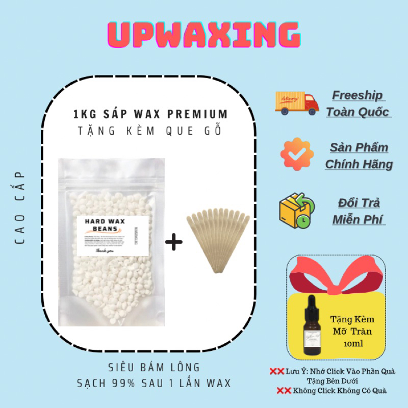 1kg UPWAXING Hot Hair Wax (Free Python Fat, Wooden Stick) | Shopee ...