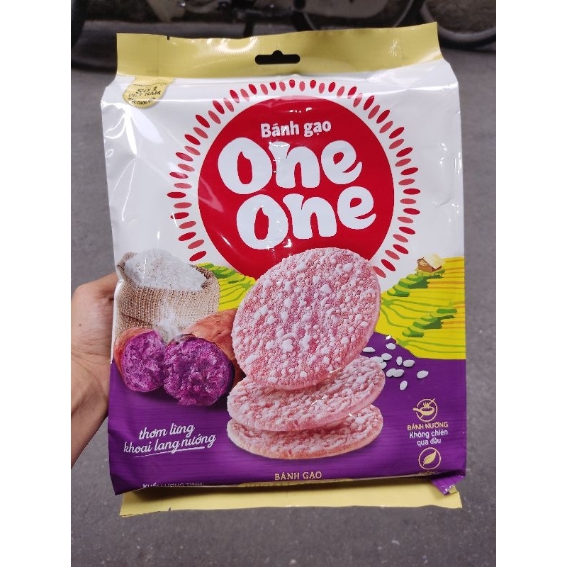 One One Purple Sweet Potato Rice Cake Bag 166g (20 packs) | Shopee ...