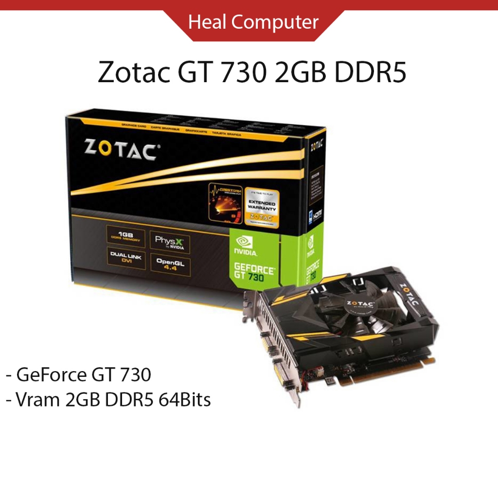 Zotac GeForce GT 730 2GB DDR5 Graphics Card - Smooth Fighting LMHT ...