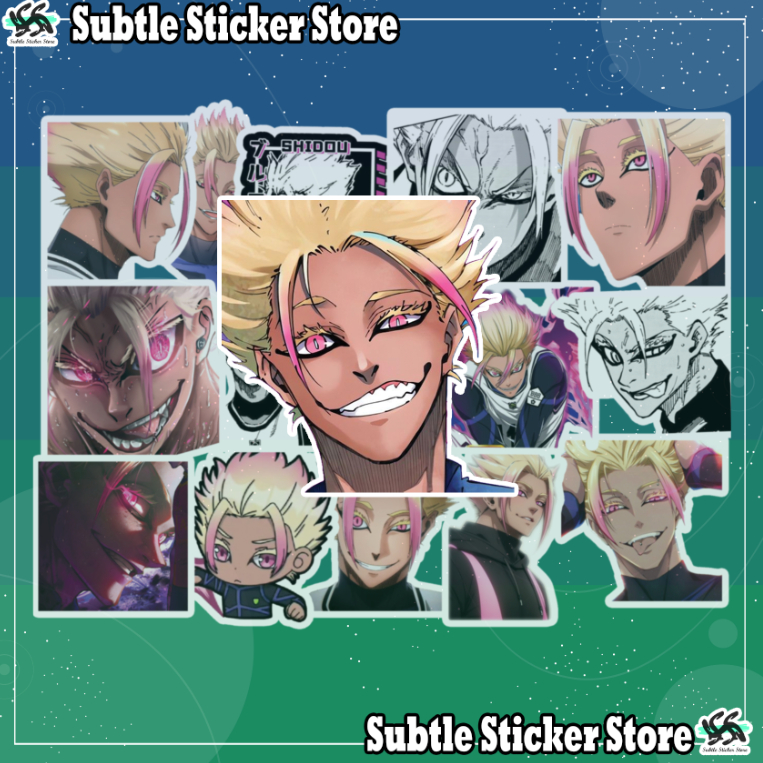 [Blue Lock] - Set of 10/15 Sticker Ryusei Shido - Shidou anime/manga ...