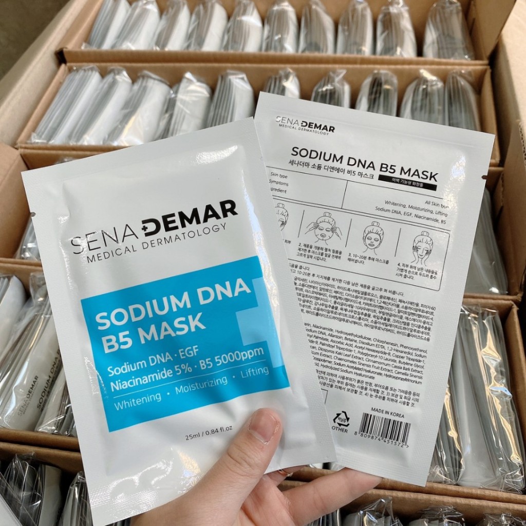 Sena Demar Sodium DNA B5 Mask Korean regenerative and moisturizing Stem Cell Mask 25ml | Shopee ...