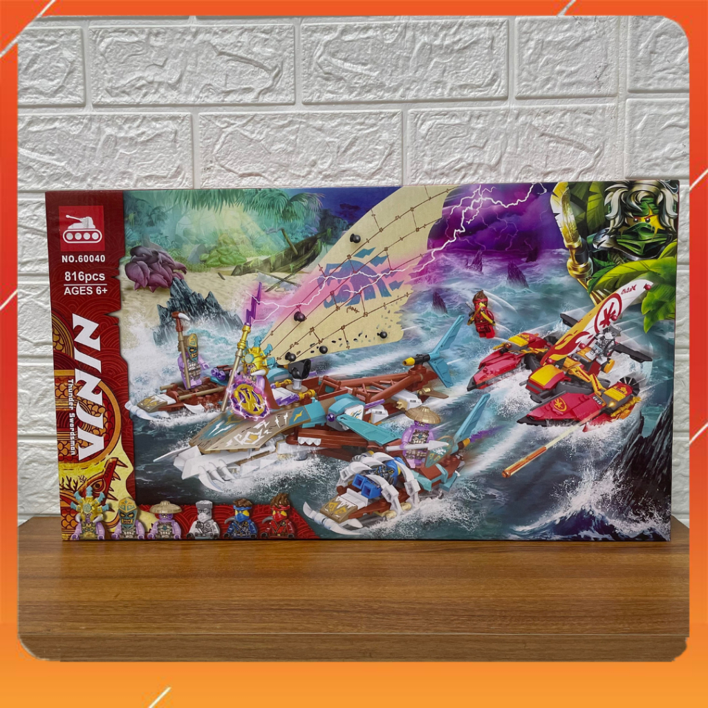 Ninja Assembly Toy NINJA Catamaran Sea Battle LARI 60040 ( 816 parts ...