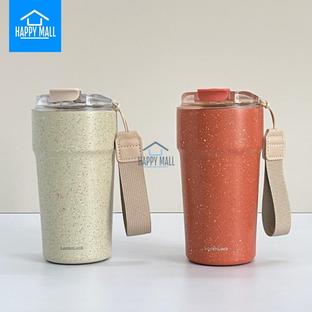 Locknlock ceramic thermos cup 500ml Metro Cafe Tumbler LHC4357 | Shopee ...