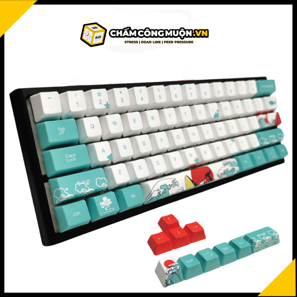 Coral Sea Keycap | Tsunami Keycap | Xda Profile & OEM Profile | Pbt ...