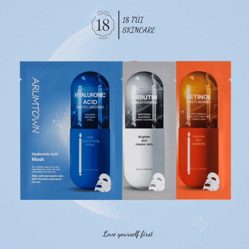 Arumtown Mask Pack Arbutin, Hyaluronic, Retinol, Supports Brightening ...