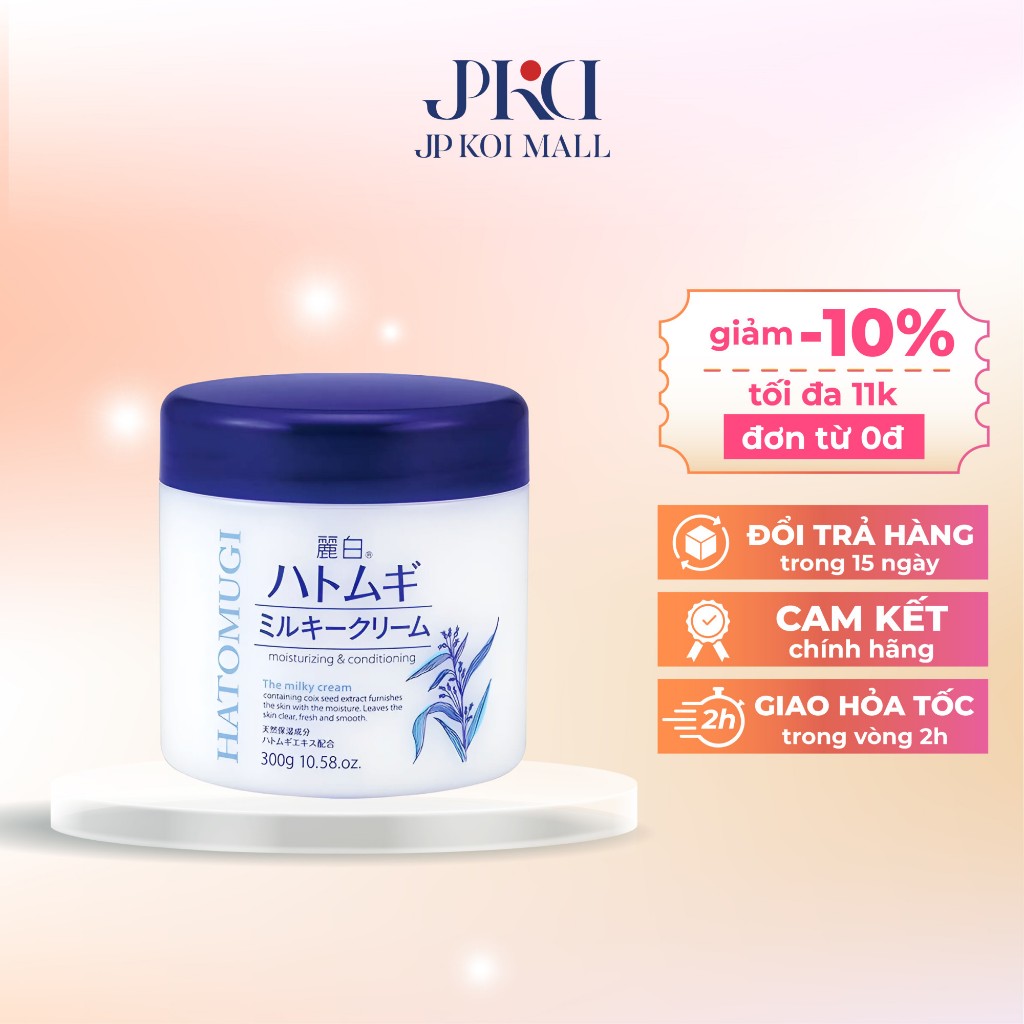 Hatomugi Moisturizing Conditioning The Milky Cream for face and body ...