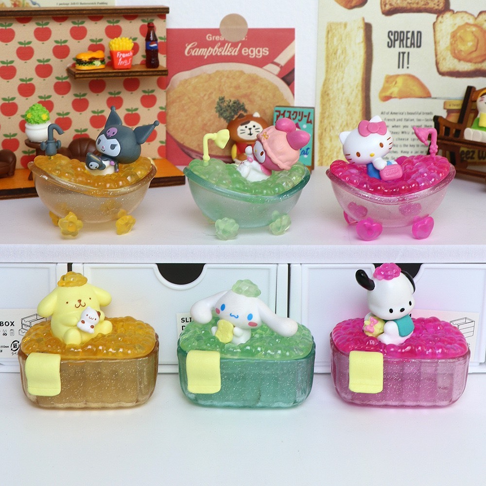 [Available] Melody Kuromi Pochacco Purin Kitty Cinna Bathtub Model ...