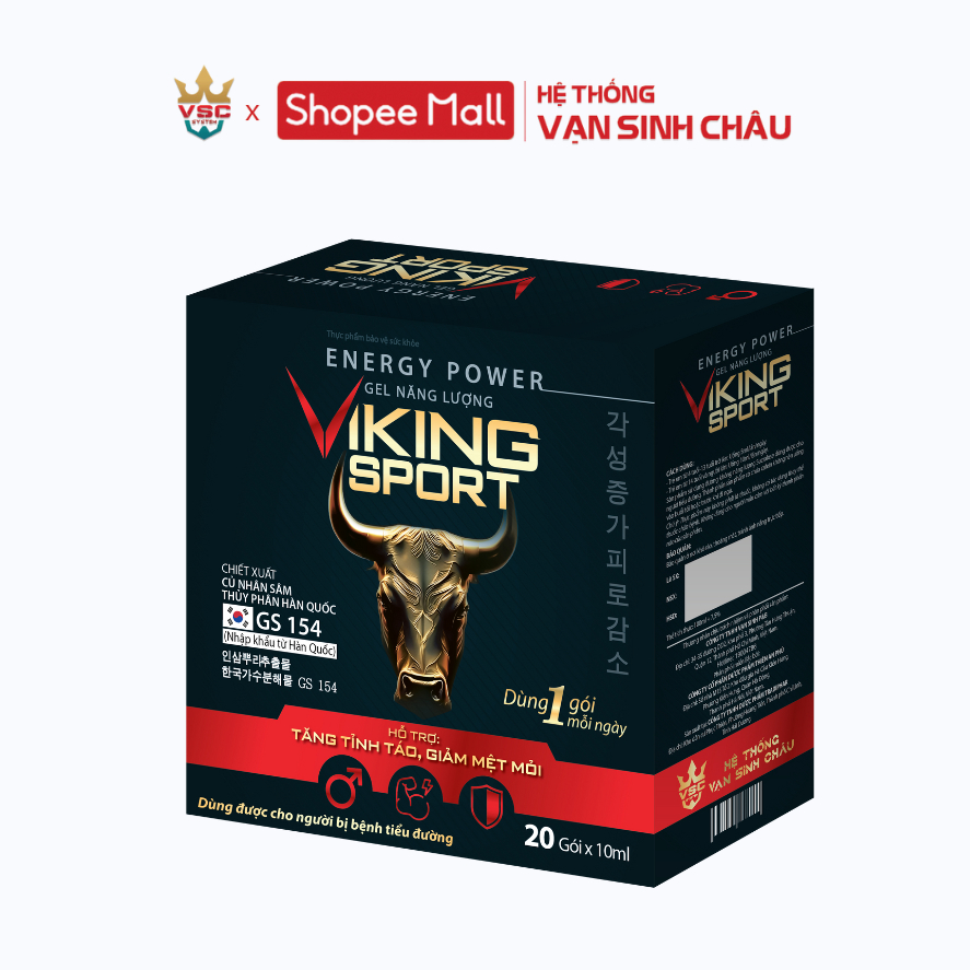Energy Power VIKING SPORT oral Gel box of 20 packs x 10ml | Shopee ...