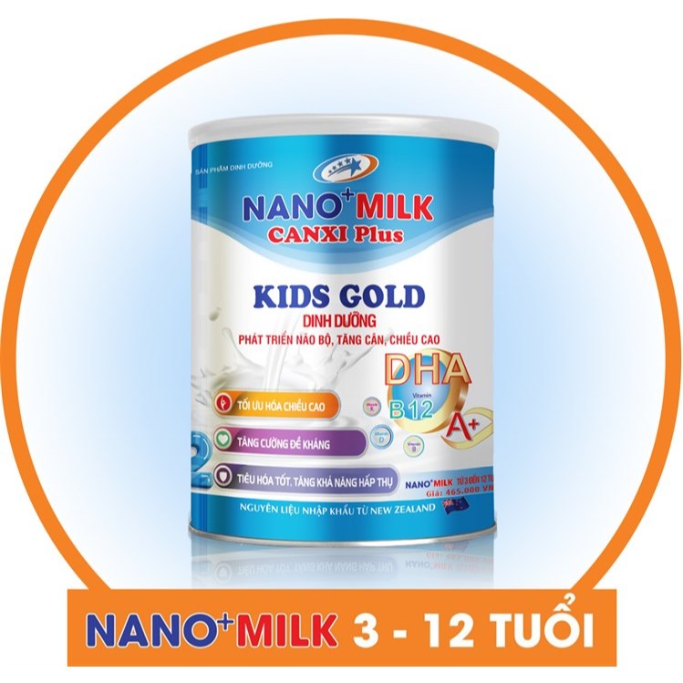 Nano +Milk Calcium Children From 3-12 Years Old.( Nano +Milk Kidsgold ...