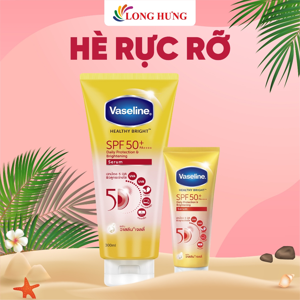 Vaseline Healthy Bright SPF 50+ PA+++ + sunscreen essence helps to ...