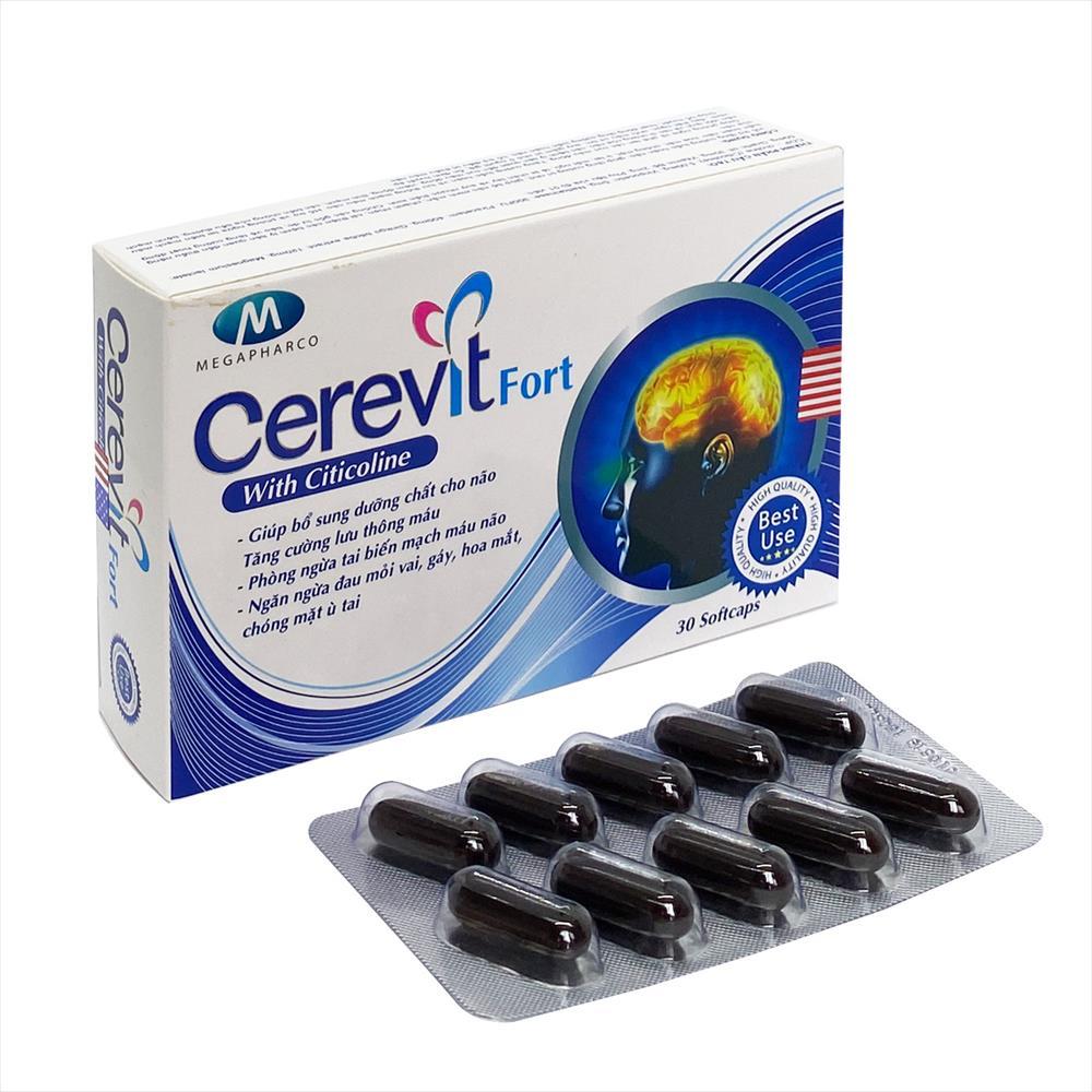 Cerevit Fort Megapharco pills supplement nutrients for the brain ...