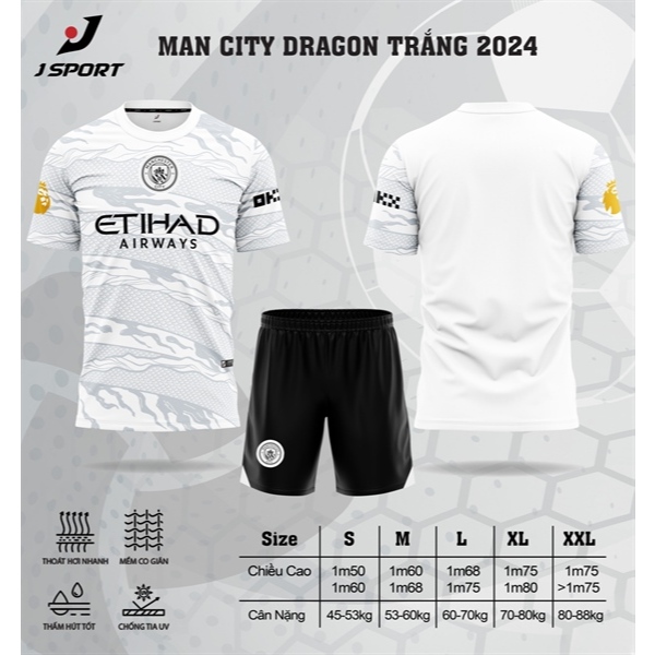 Mc Dragon 2024 Dragon Gray Man City Football Kit- JP | Shopee Singapore