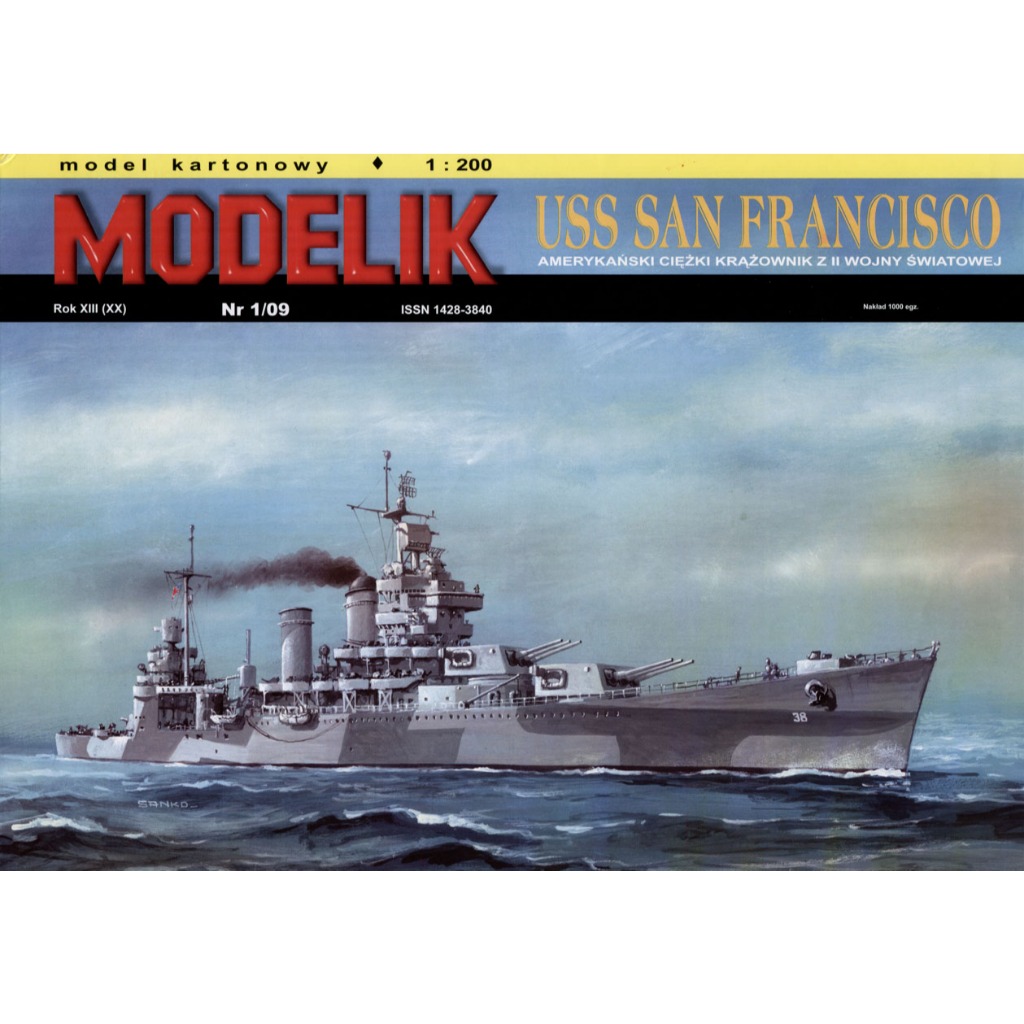 Paper model of heavy cruiser USS San Francisco (CA-38) - New Orleans ...