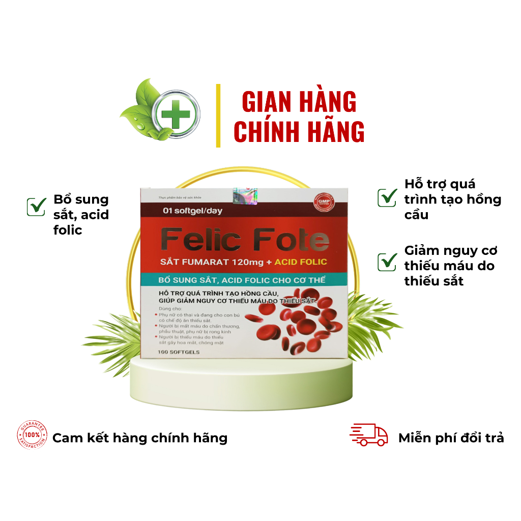 Felic FOTE - Supplement Iron, folic acid, Reduce The Risk Of Anemia ...