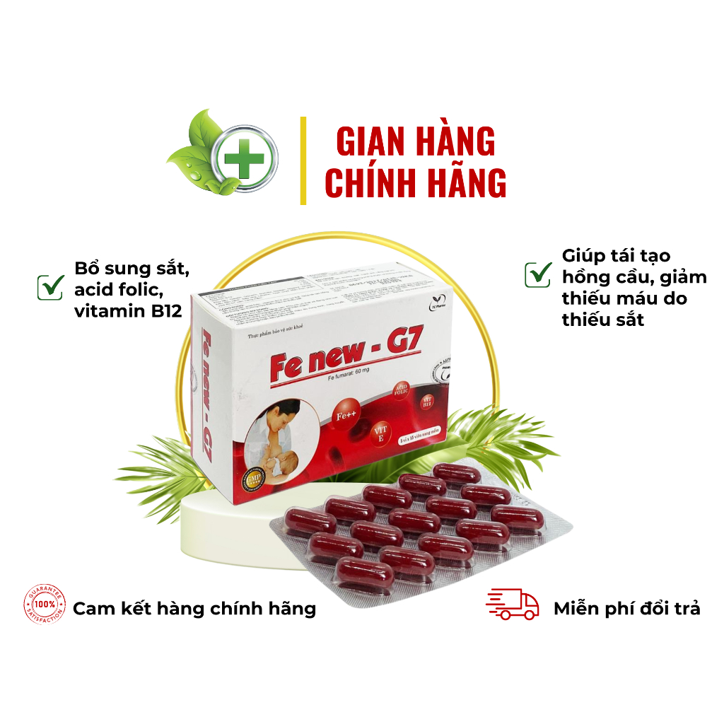 Fe NEW-G7 - Iron Supplement, folic acid, vitamin B12, Red Blood Cell ...