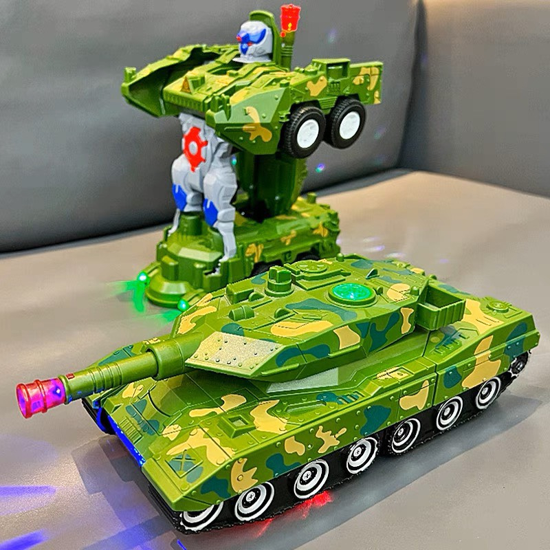 Automatic Robot Superman Transformation Tank with Lights - Music and ...