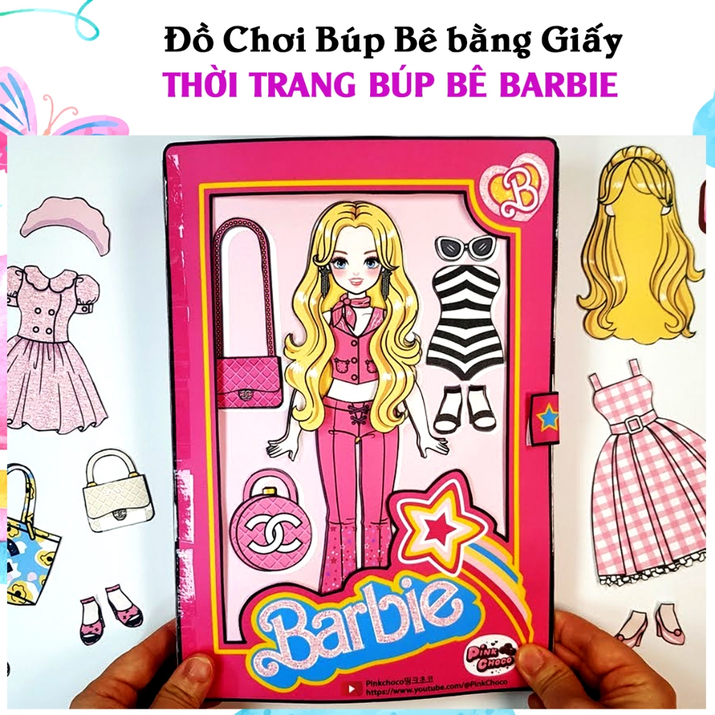 Paper Doll Toys - Barbie Doll's Fashion - Barbie Doll Wardrobe - Paper ...
