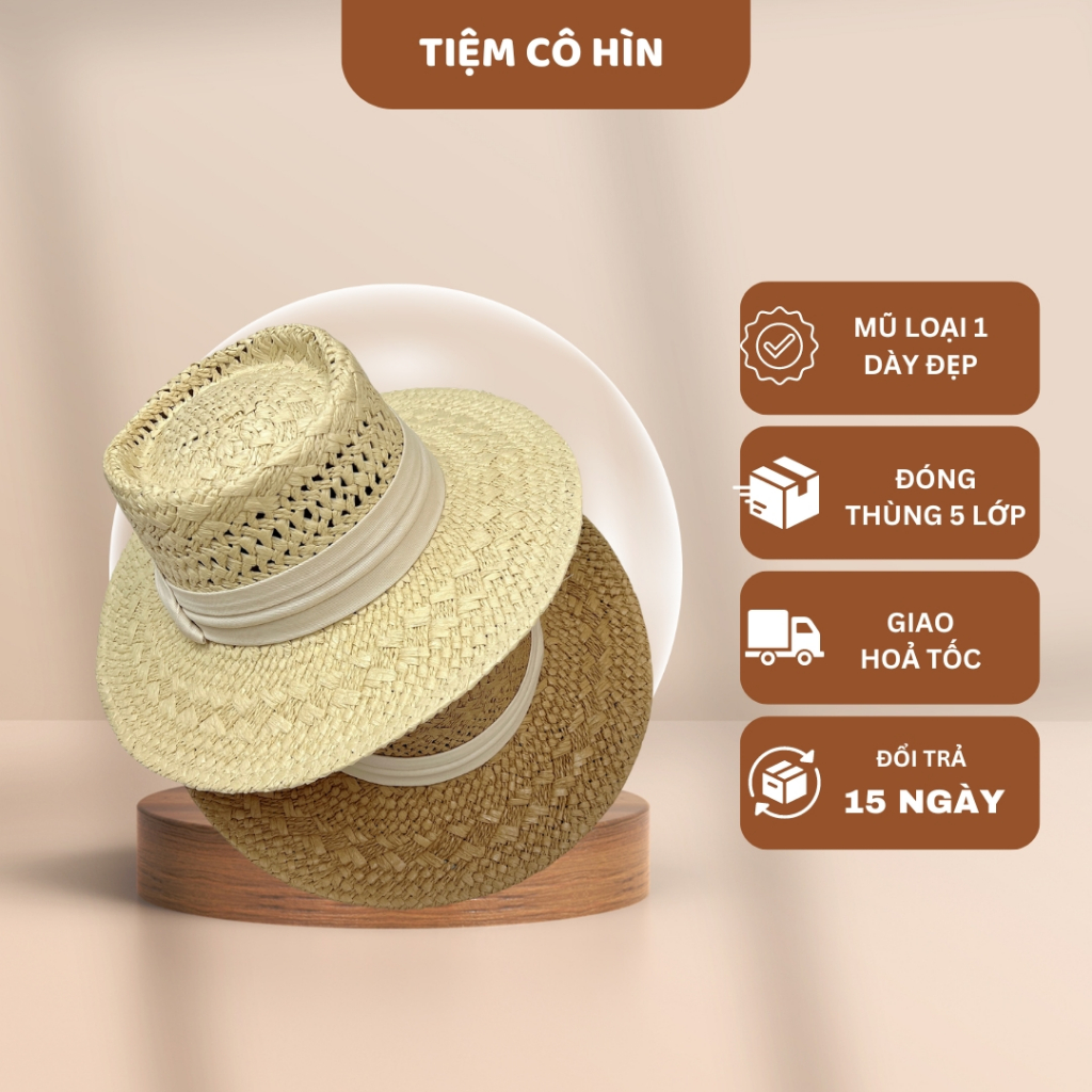 Panama Straw Hat Knitted for the Beach at Ms. Hin Shop, Packed Without ...