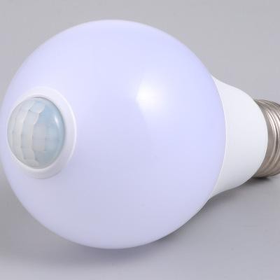 Smart 9w Led light bulb with infrared sensor automatically turns on and ...