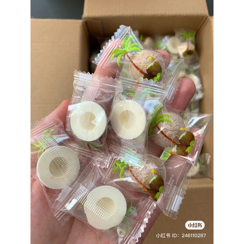 Japanese Sakura Coconut Milk Coconut-Shaped Coconut Candy 500g | Shopee ...