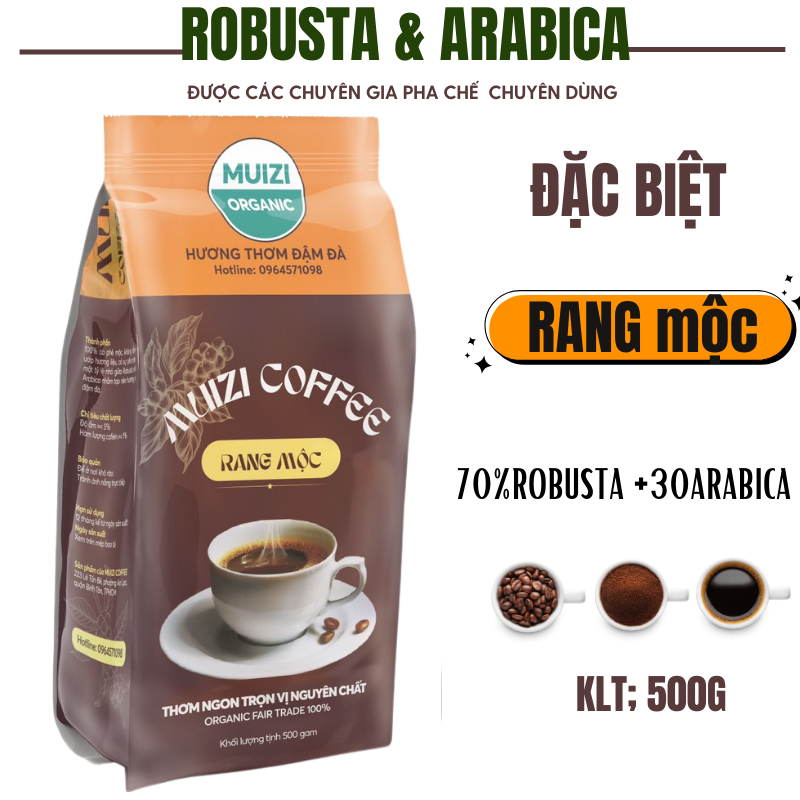 Pure coffee beans, Roasted Moc ROBUSTA 70% +30% ARABICA Premium grade ...