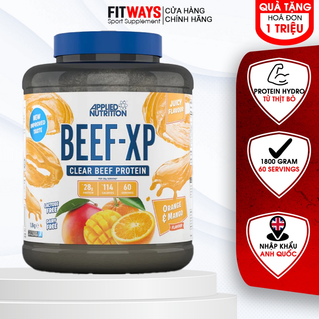 Applied Nutrition BEEF-XP Whey Protein Hydrolyzed From BEEF 1.8kg (60 ...