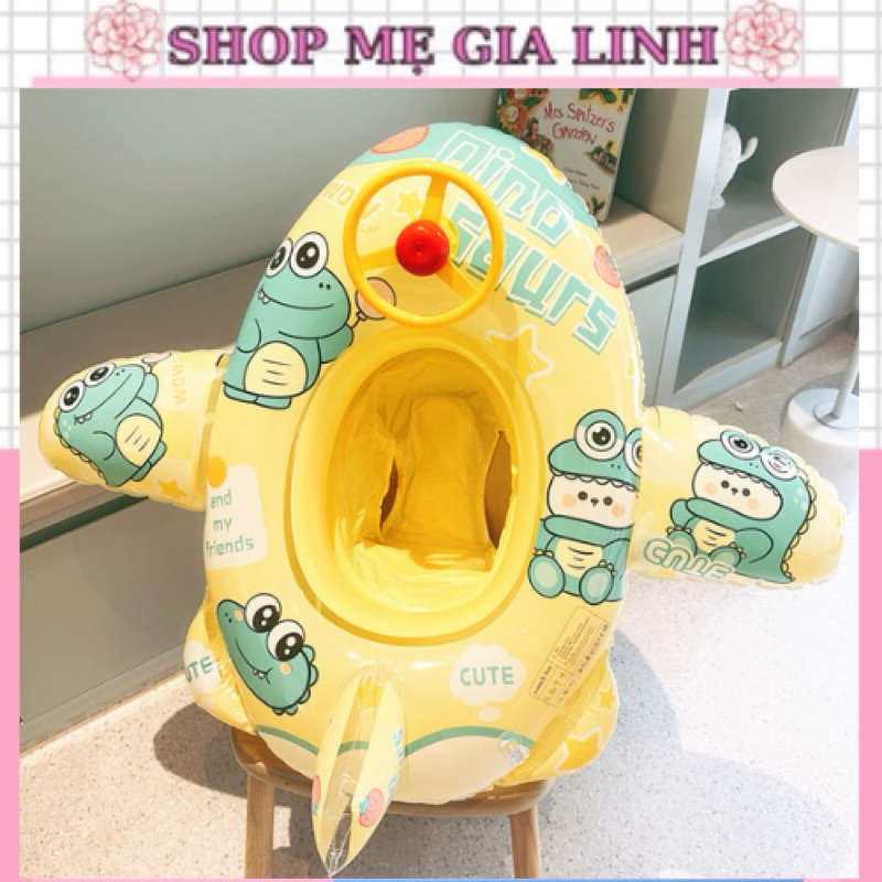 Cute airplane float for children 1-6 years old with free hand pump ...