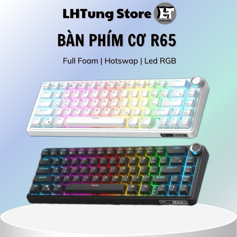 [Ready Stock] RK R65 Wireless Mechanical Keyboard | Full Key | Hotswap | Rgb | Layout 65% ...