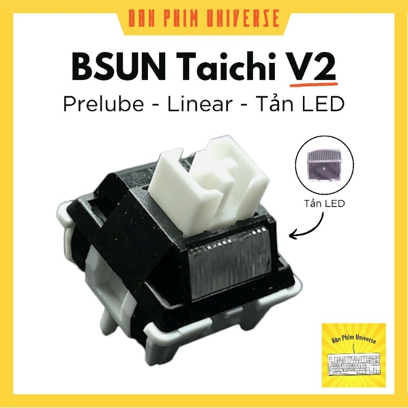 Switch bsun taichi V2 with LED radiator 5PIN linear Switch 45g keyboard ...