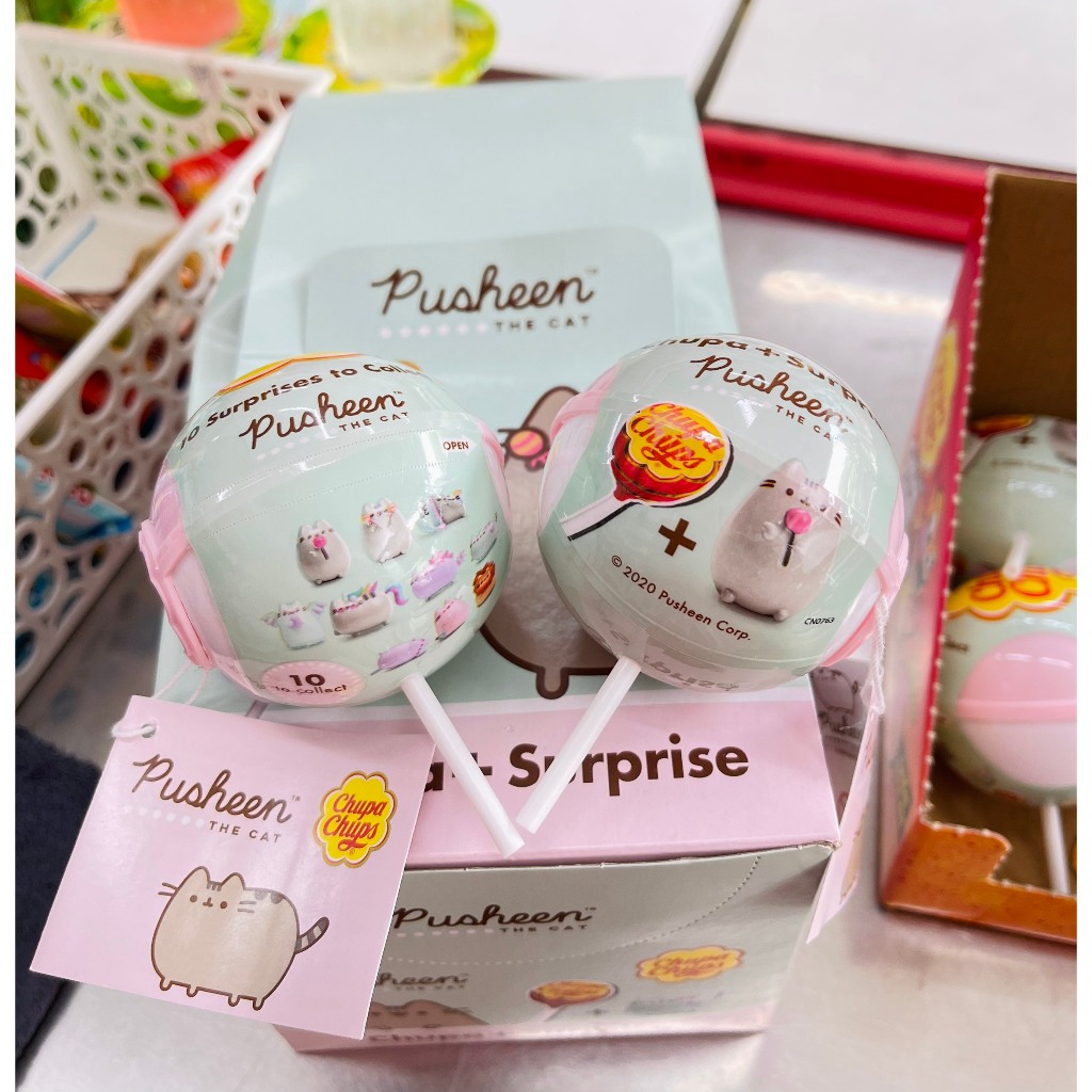 Pusheen cat Chupa Chups Strawberry Flavor Lollipop (Super cute version ...