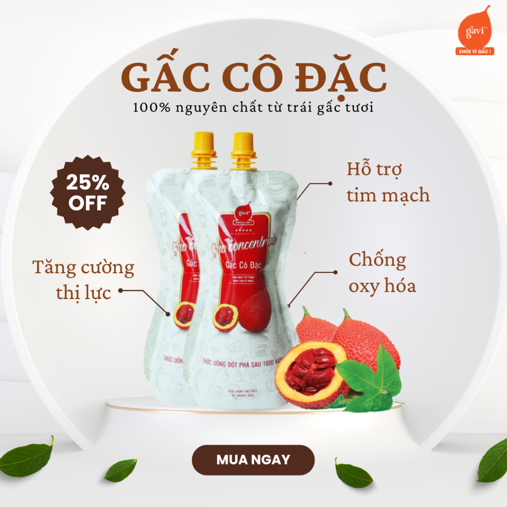 Mc-combo 2 bags of GAVI concentrated gac, detox drink to brighten skin ...