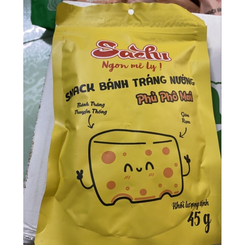 Sachi Binh Grilled Rice Paper Snack with Cheese Flavor 45gr bag ...