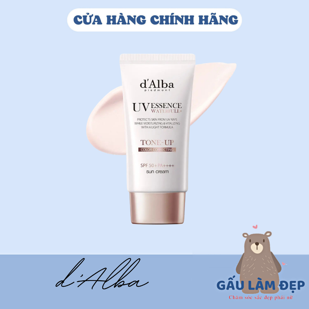 D'alba UV Essence Waterful Full Tone-Up Sun Cream SPF50+ - 50ml ...