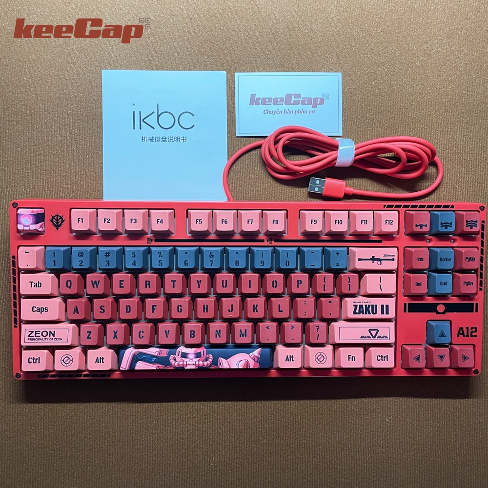 [KEECAP] Mechanical Keyboard IKBC Z87 Gundam MS-06S Zaku II (87 Keys ...