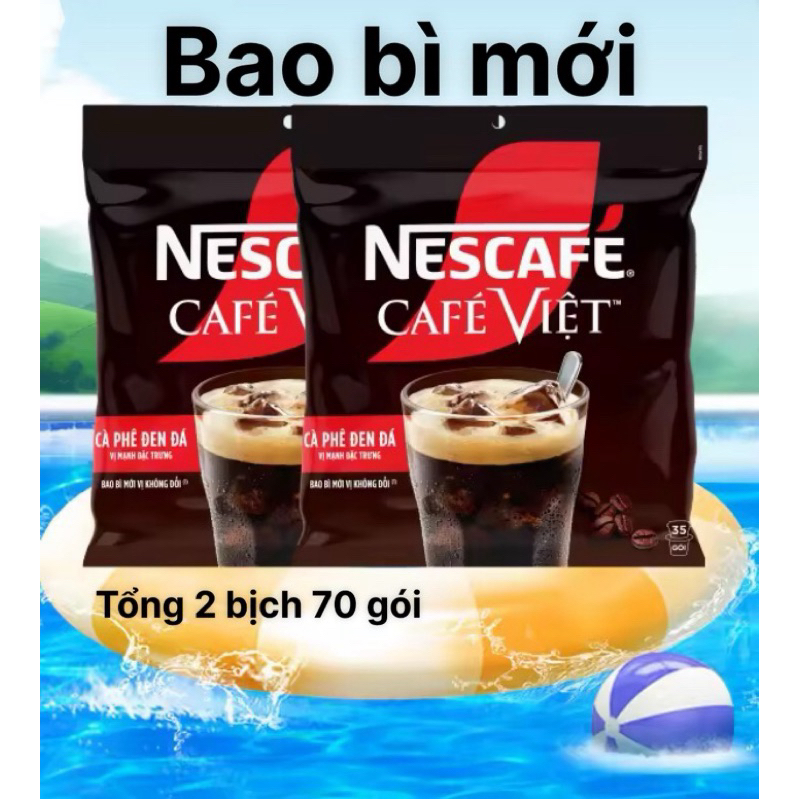 Nescafe Black Vietnamese Coffee.Compo 2 Bags (70 Small Packs In 2 Bags ...
