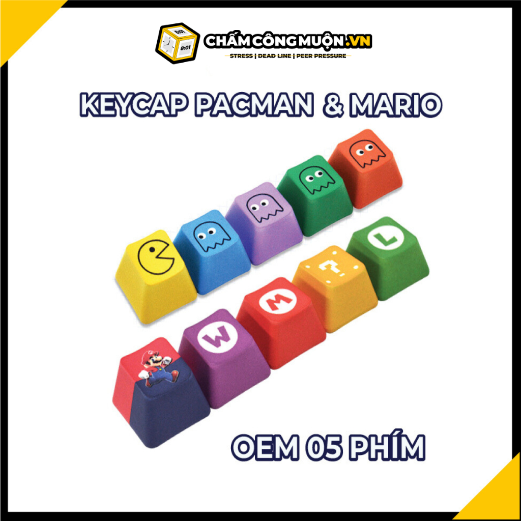 Odd Keycap 05 Pacman, Mario Keys | Oem Profile | High Quality PBT ...