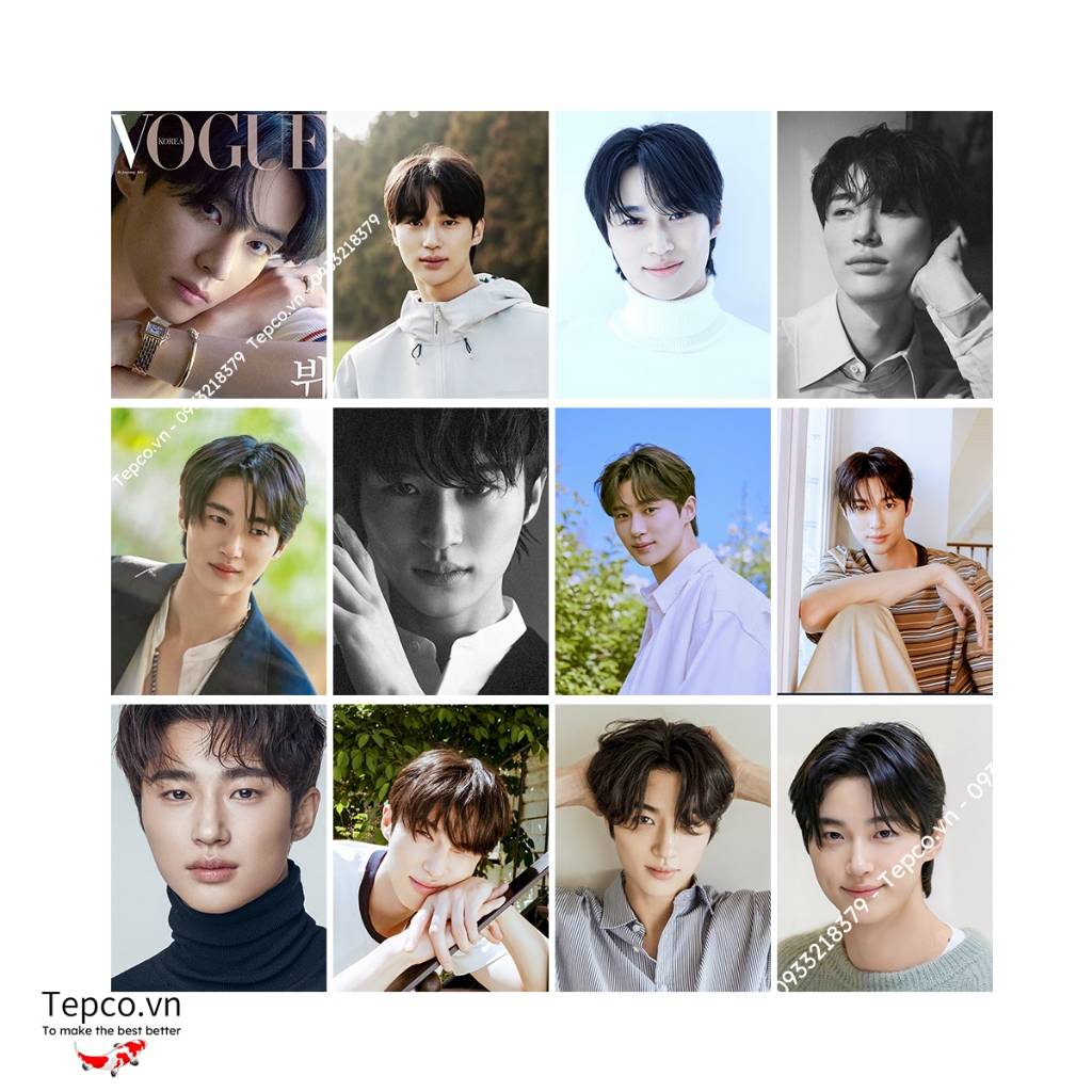 [Combo Of 10 Pictures Byeon Woo Seok] Print Card Photos On Request 3x4 ...