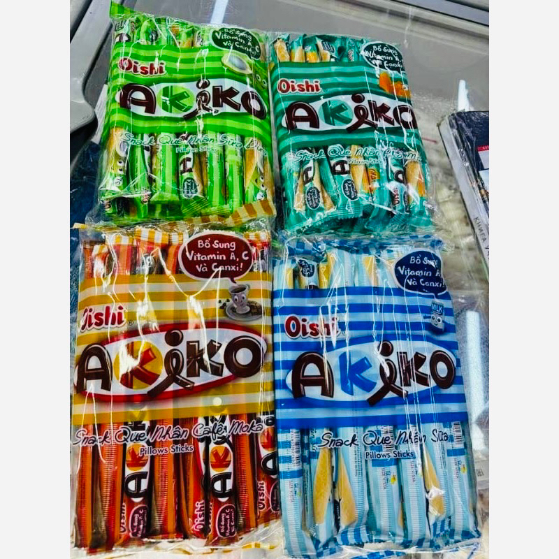 Akiko snacks/sticks of all flavors, 160g pack (20 bars/package ...