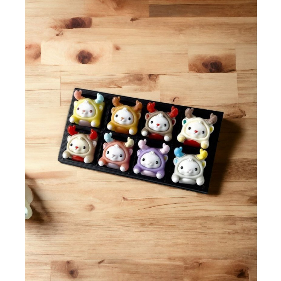 Artisan Keycap Display Tray/Box - Artisan Keycap Display Tray 4x2 in 3D ...