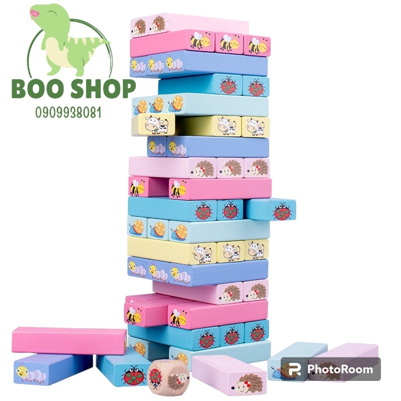 Wooden Toys With 51 Large Bars, Wooden Draw Numbers, Cartoon Wooden ...