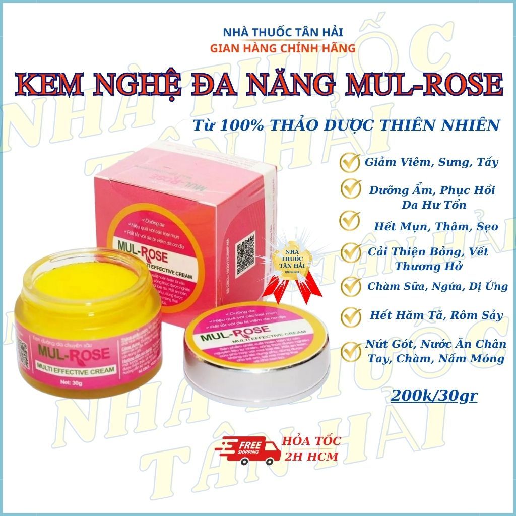 Mul ROSE Multi-Purpose Turmeric Cream Nourishes The Skin, Reduces Acne ...