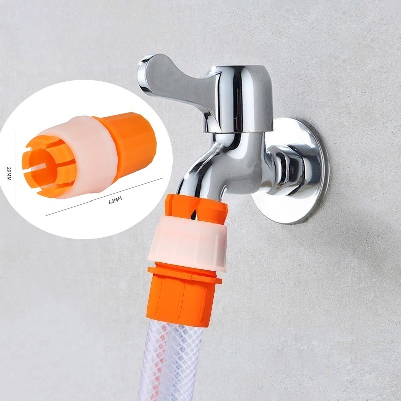 Faucet tightening valve for quick connection of soft pipes, water pipe ...