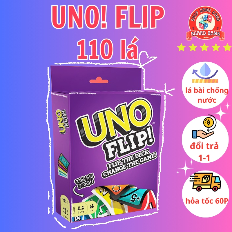Uno FLIP Deck - Expanded Uno Cards, Attractive Game Laws, TOP BOARDGAME ...