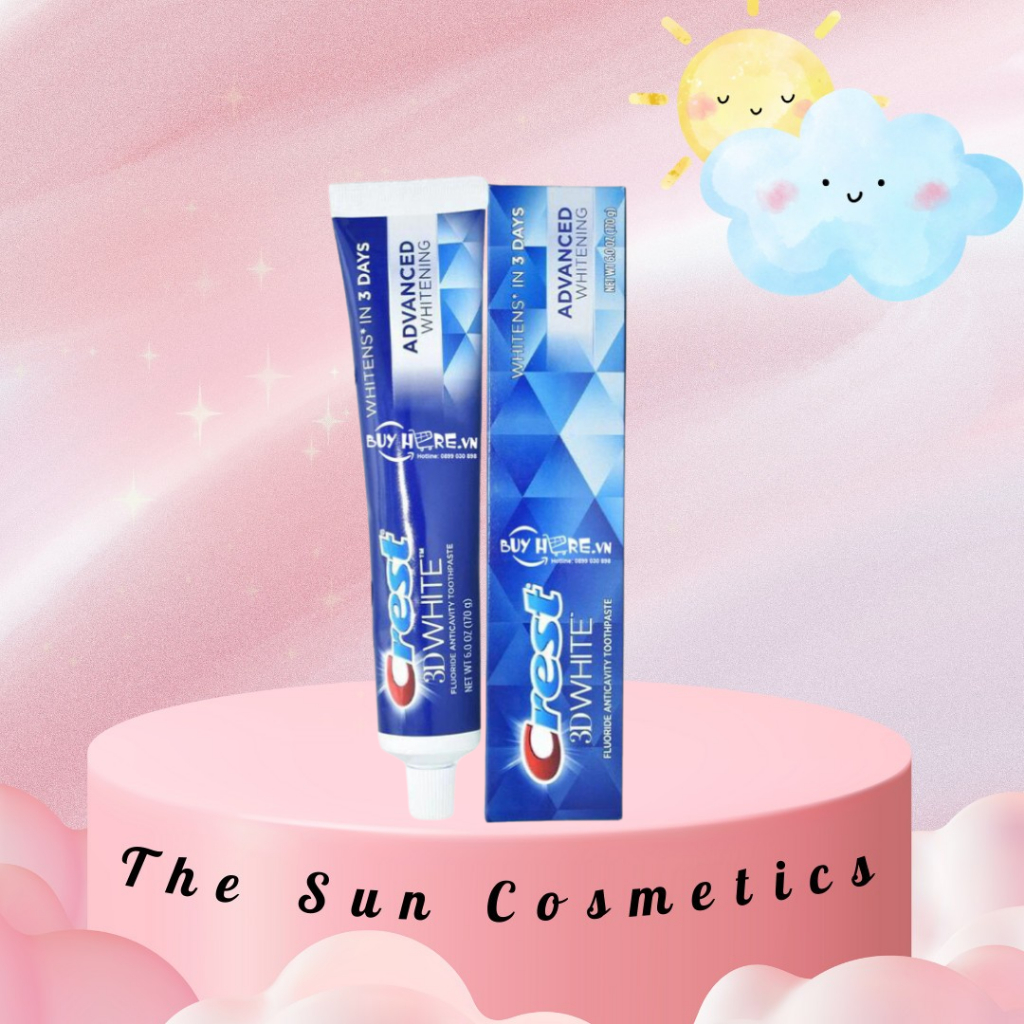 Crest 3D White Advanced Whitening Toothpaste Tube 147g | Shopee Singapore
