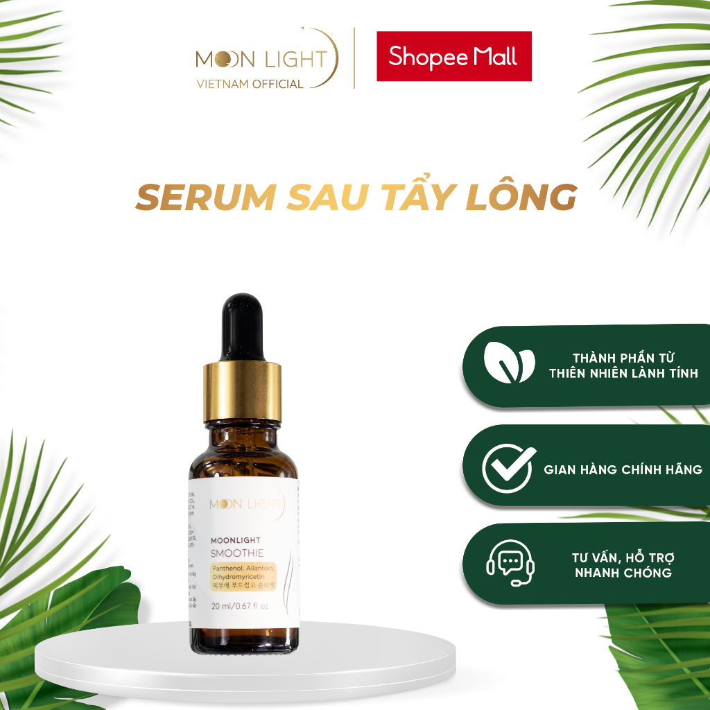 Moonlight Smoothie post-hair removal Serum 20ml, inhibits hair regrowth ...