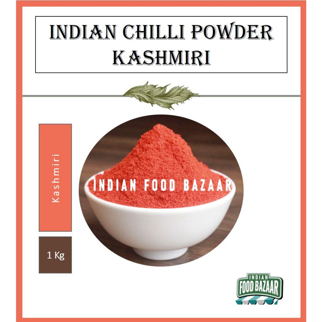 1 Kg - INDIAN KASHMIRI RED CHILLI POWDER- KASHMIRI INDIAN CHILI POWDER ...