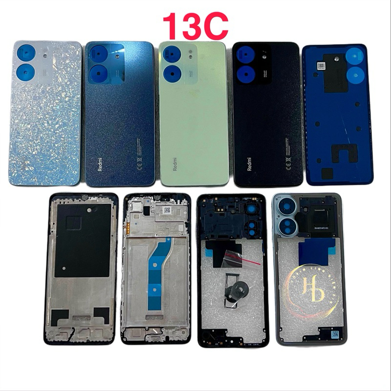 Redmi 13C original case set (full keys, cam glass, sim tray) | Shopee ...